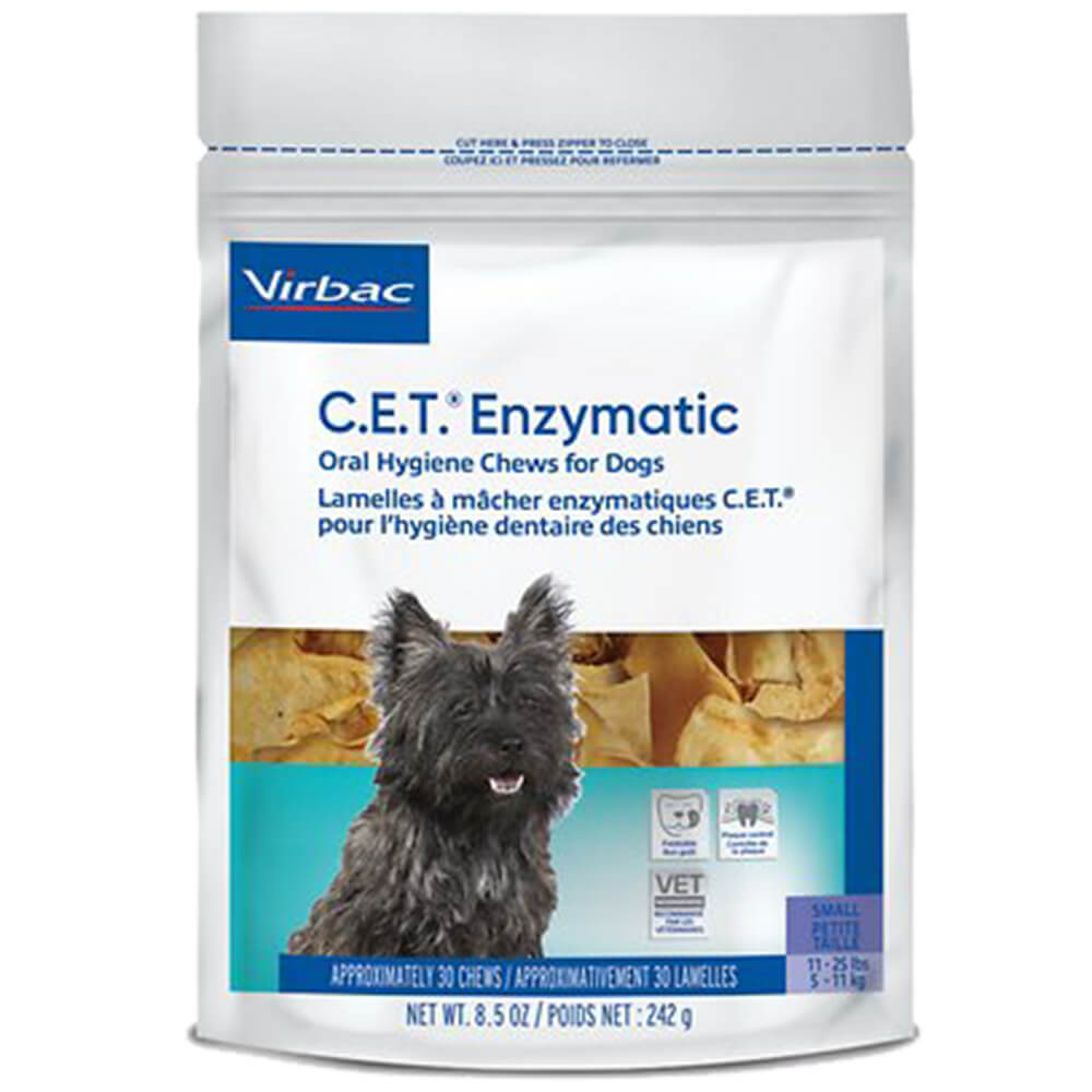 Virbac C.E.T. Enzymatic Oral Hygiene Chews, 30 ct for Dogs — Pet ...