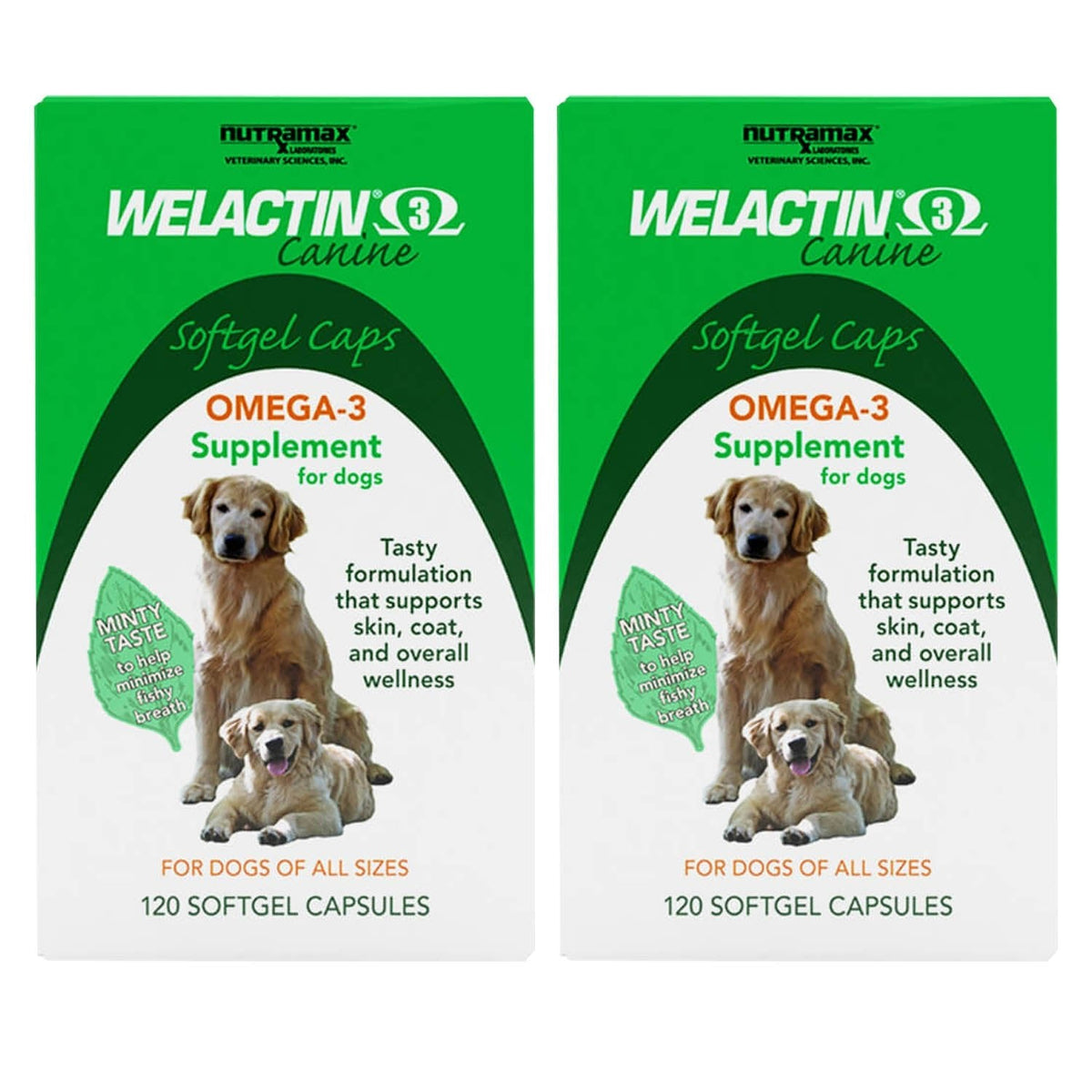 Welactin Canine Softgels - Omega-3 Supplement for Dogs, 120 count — PSL
