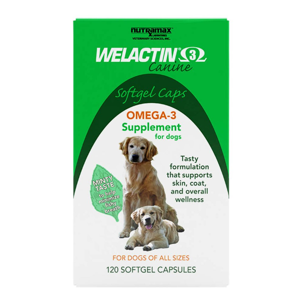 Welactin Canine Softgels Omega-3 Supplement for Dogs, 120 count — Pet ...